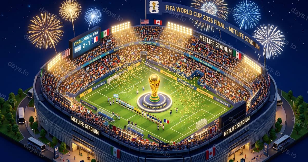 How Many Days until FIFA World Cup Final 2026? | Countdown
